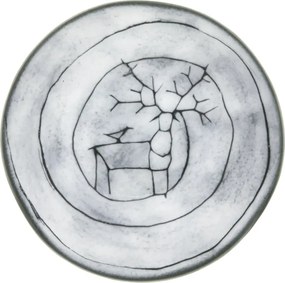 Talíř Posio 21 cm, šedý