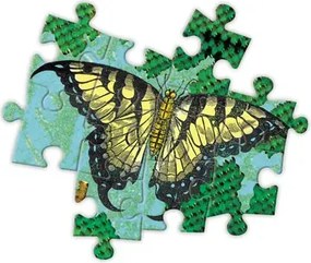 EEBOO Kulaté puzzle Květiny a ptáčci / 500 dílků / průměr 58,5 cm
