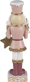 Dekorativní soška Louskáčka s cedulkou Merry Christmas - 9*7*22 cm