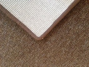 Vopi | Kusový koberec Astra hnědá - kulatý průměr 57 cm