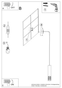 Sollux SL.1695 - Nástěnná lampa LIRO 1xGU10/10W/230V bílá