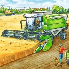 Ravensburger Stroje v zemědělství / 3x49 dílků / od 5 let