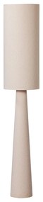 Béžová stojací lampa s textilním stínidlem (výška 187 cm) Loft – WOOOD