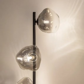 BRILAGI - Stojací lampa VULCANO 3xG9/8W/230V černá/kouřová černá