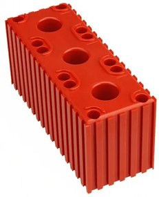 Plastový box pro ukládání držáků elektrod, modul 6x16, 1 dutina, červená