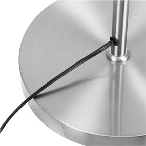 Béžová/ve stříbrné barvě lněná stojací lampa (výška 150 cm) Wattom – House Nordic