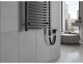 Mexen Hades, elektrické topné těleso 1500 x 400 mm, 600 W, černá, W104-1500-400-2600-70