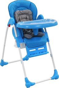 vidaXL Dětská jídelní židlička [10186] Barva: Šedá
