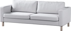 Potah na pohovku IKEA Karlstad 3-místná, nerozkládací, krátký barva bílá látka pletený vzor