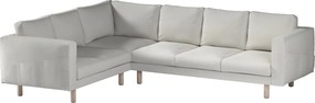Potah na pohovku IKEA Norsborg rohová 5-místná barva šedá látka lesklé, pletený vzor, sametová