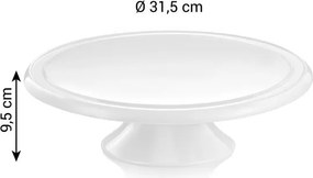 TESCOMA Servírovací podnos na dort DELÍCIA ø 31 cm, porcelánový