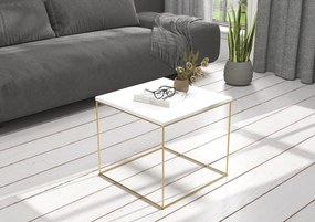 ADRK Furniture Konferenční stolek ELENA 50x50 CT-ELE-G-W