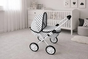 Dětský kočárek pro panenky New Baby Anička dots