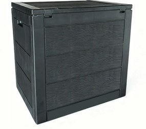 Plastový zahradní úložný box PAPER - šedý