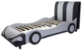 Dětská postel auto HWC-E14 Stříbrná