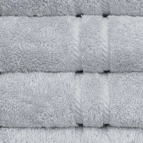 SCANquilt bavlněný ručník COTTONA světle šedá osuška 70 x 140 cm