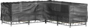Plachty na zahradní nábytek tvar L 2 ks 16 oček 250x250x70 cm 3155372