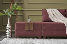 Hanah Home Rohová pohovka FLY vínová pravá 280 cm 825BLC1007