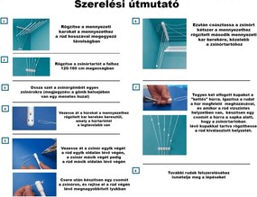 Stropní sušák na prádlo Ideal 6 tyčí 150 cm - Bílá, 150 cm