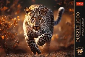TREFL Puzzle Premium Plus Photo Odyssey: Divoký leopard / 1000 dílků /