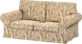 Potah na pohovku IKEA Ektorp 2-místná rozkládací  NOVÝ MODEL 2012 barva béžová látka pletený vzor, vzorované