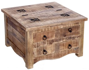 Noble Home Konferenční stolek Kardano, 70 cm, mango, přírodní