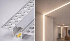 BERGE LED hliníkový profil zapuštěný 2m - sada