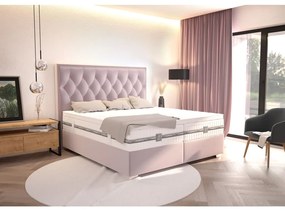 Blanář Padmé postel vč. roštů a matrací 180 x 200 cm, fialová
