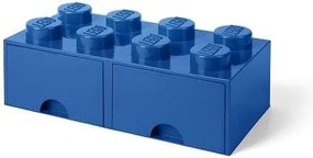 Úložný box lego úložný box 8 s šuplíky - modrá