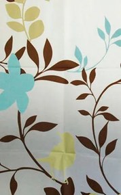 Aqualine Aqualine, Sprchový závěs 180x180cm, vinyl, květovaný, ZV012