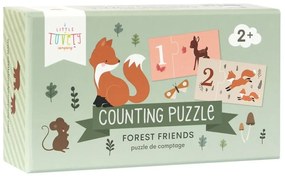 Počítání puzzle: lesní přátelé