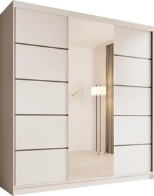ADRK Furniture Posuvná skříň se zrcadlem Sonic 200 ADRK-SW-SON-W-200