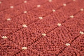 Condor Carpets, AKCE: 300x300 (průměr) kruh cm Kusový koberec Udinese terra kruh, oranžová, chodba / předsíň