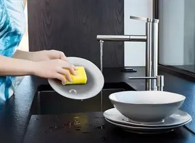 Vileda Tip-Top houbička na nádobí žluto-zelená / Houbička na nádobí /