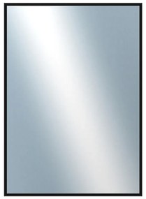 DANTIK - Zarámované zrcadlo - rozměr s rámem cca 50x70 cm z lišty Hliník černá lesklá |P269-016 (7269016)