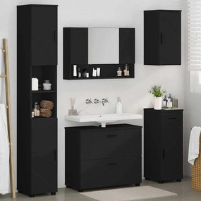 Sada koupelnového nábytku 5 ks Černá 35 x 30 x 192 cm 3393074