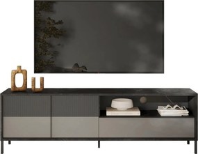 XXXLutz NÍZKÁ KOMODA, antracitová, šedá, 206/64/40 cm Carryhome - Online Only TV příslušenství - 000196038002
