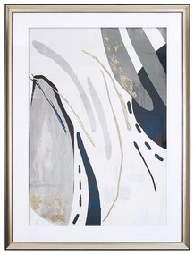 Obrázek v rámečku, 60 x 80 cm šedý HIDMO Beliani