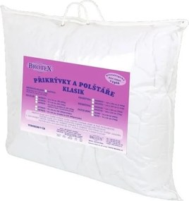 Brotex Polštář Klasik 900g zip výplň TYČINKY 70x90 cm