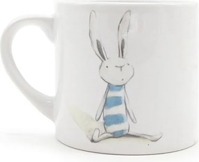 Porcelánový hrnek Zajíčci, 200 ml – s kreslenou ilustrací, český autorský design