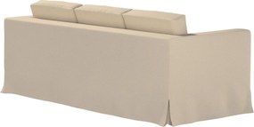 Potah na pohovku IKEA  Karlanda 3-místná nerozkládací, dlouhý barva béžová látka pletený vzor