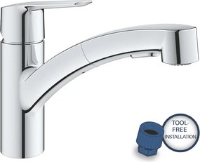 Grohe - Dřezová baterie s výsuvnou sprškou, chrom 30531001ROZ5
