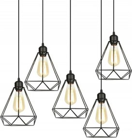 Toolight - Stropní lampa Reno 1xE27 180986, černá, OSW-00011