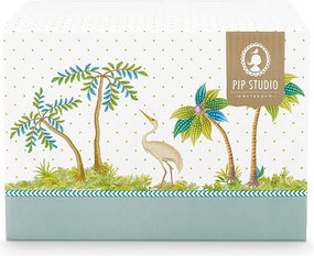 Pip Studio Jolie flowers blue, sada 2 hrnečků 145ml, dárkové balení, modré