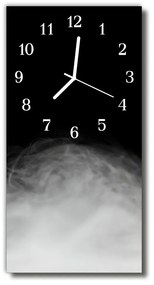 Skleněné hodiny vertikální Černý kouř