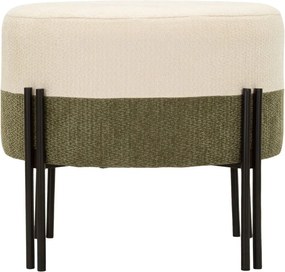 Khaki/krémový taburet Modern Style – Mauro Ferretti