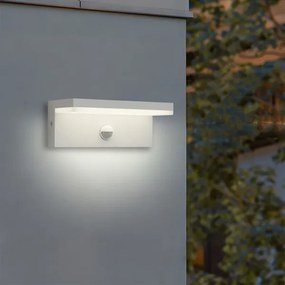 Brilagi -LED Venkovní nástěnné svítidlo se senzorem TESSI LED/10W/230V bílá IP54