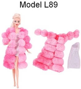 Oblečky pro Barbie - růžové outfity Varianta: model L89