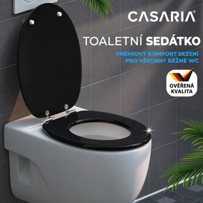 WC sedátko s automatickým spouštěním černé 108584