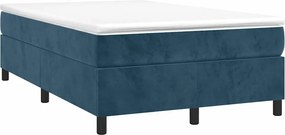 Rám postele s boxspringem tmavě modrý 120 x 200 cm samet 3121112